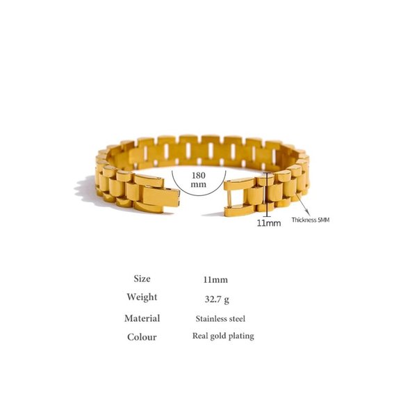 Jewelry | New 18k Gold Plated Chain Link Bracelet | Poshmark